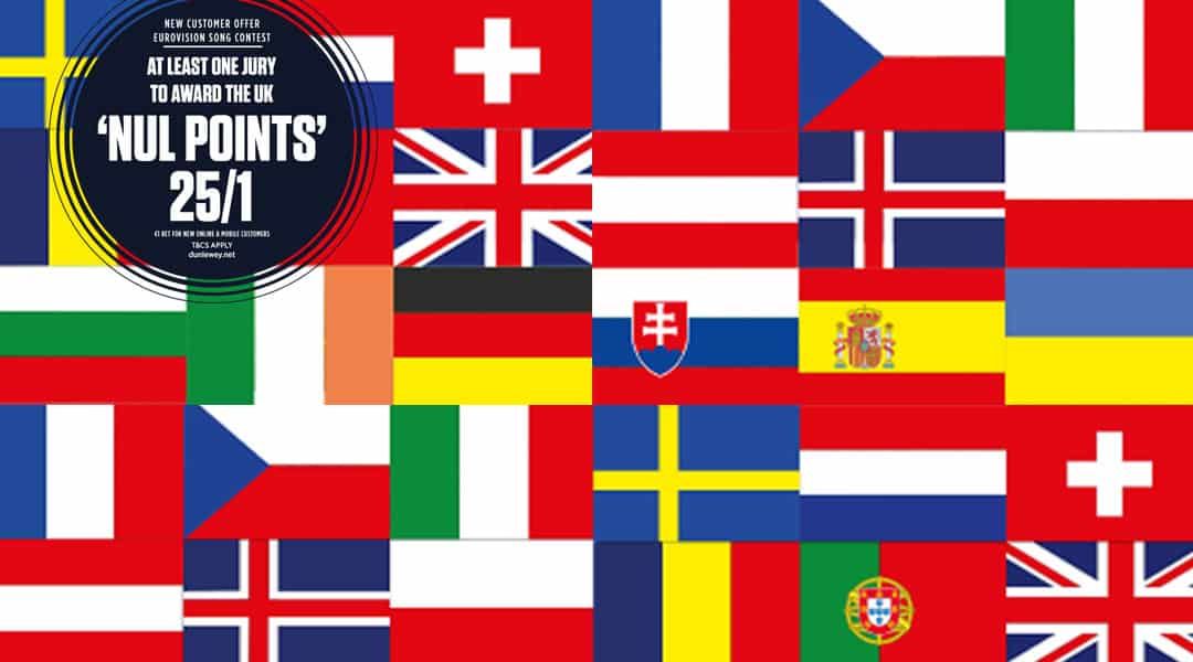 It’s 25/1 for the UK to get ‘nul points’ at any point during Eurovision