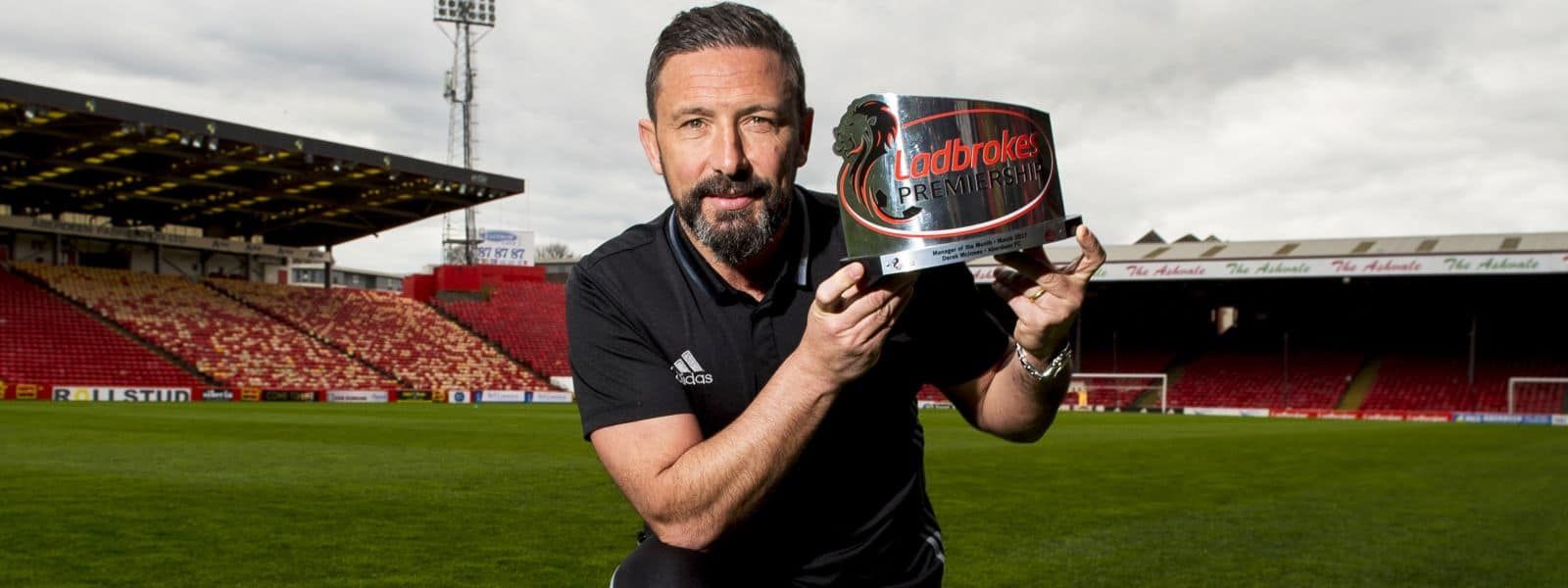 Derek McInnes is the Ladbrokes Premiership Manager of the Month